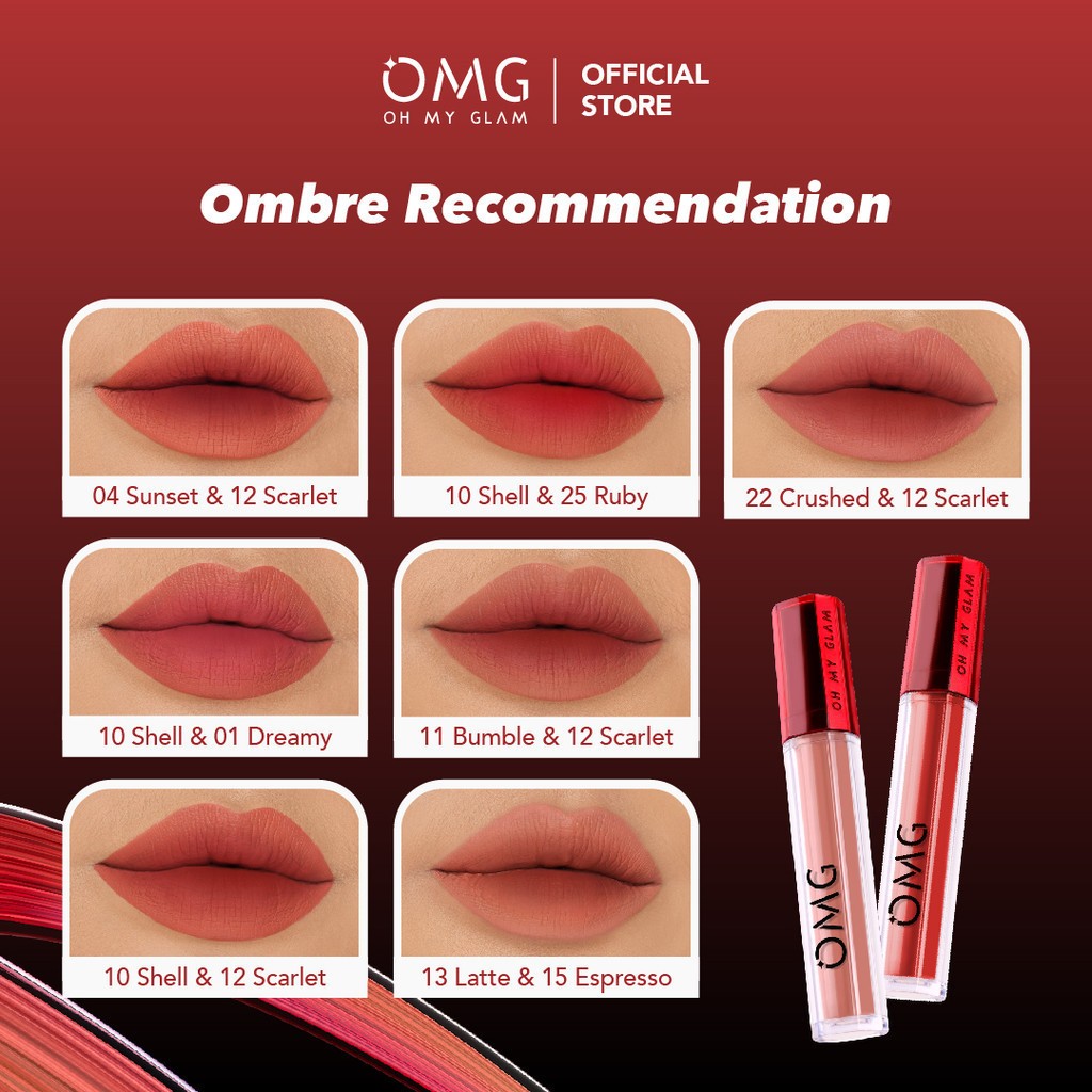 Jual ️ PAMELA ️ OMG PAKET OMBRE LIPCREAM MATTE 2 PCS | Shopee Indonesia
