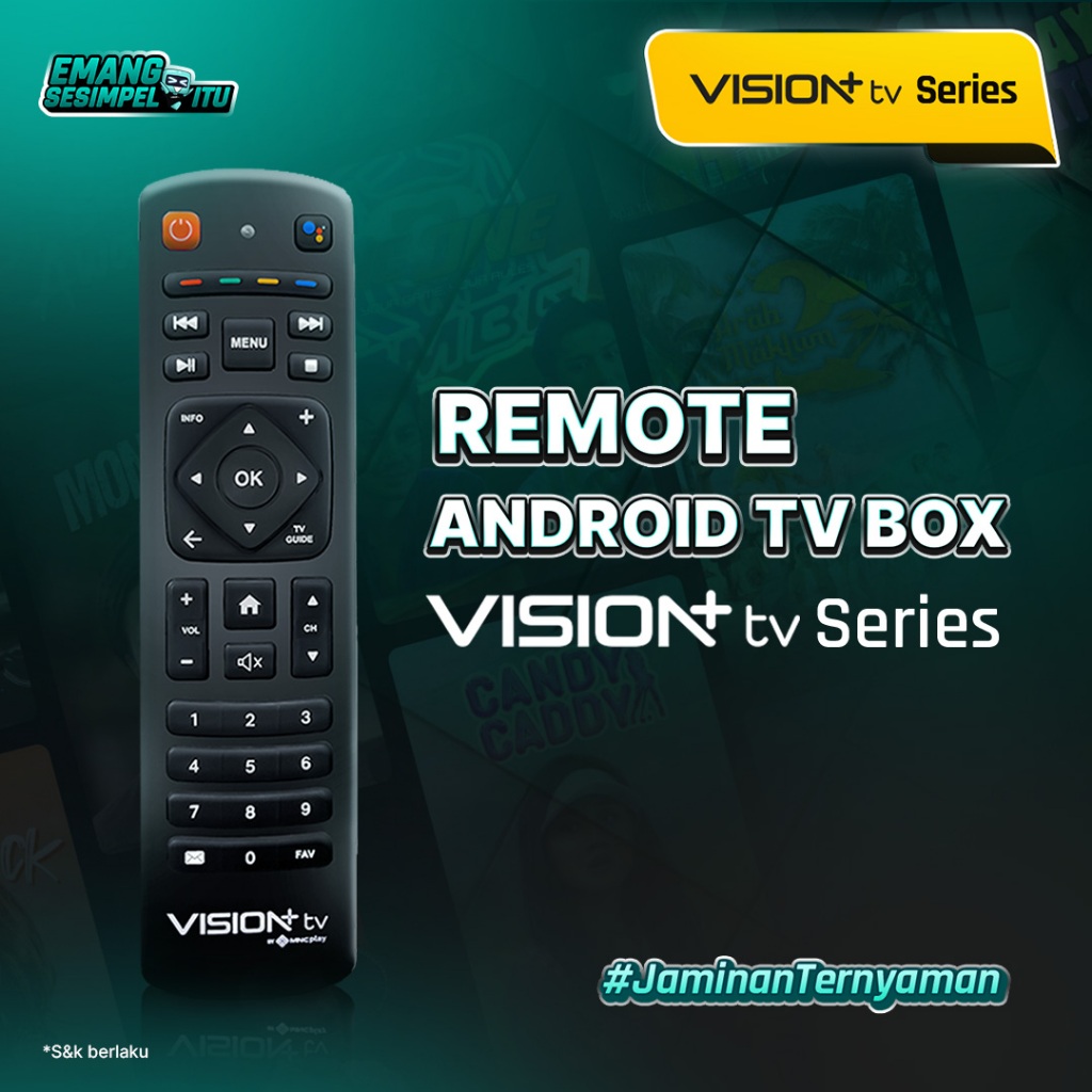 Jual Remote Android TV Box - Vision+ TV | Shopee Indonesia