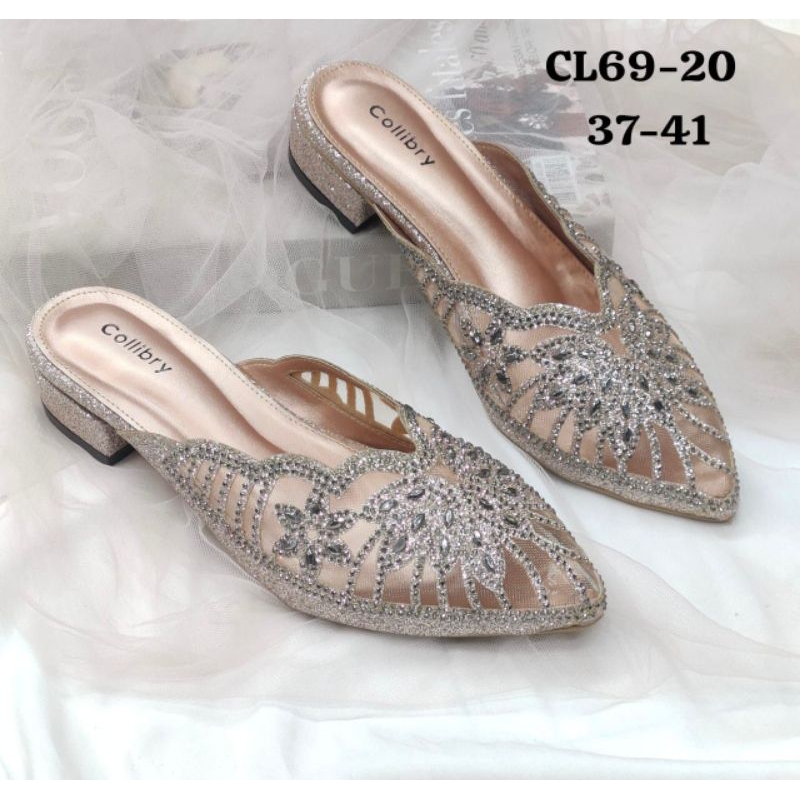 Jual collibry- CL69-20 sandal pesta slop hak 3 cm bast quallity ...