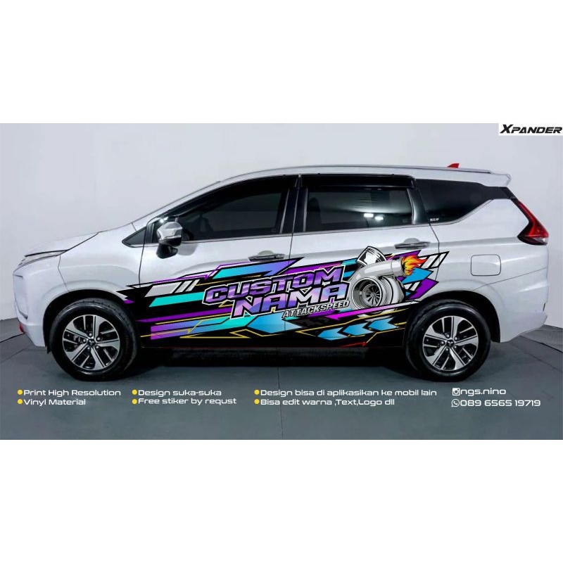 Jual Striping mobil Xpander Pajero Inova Reborn Datsun , Decal mobil ...