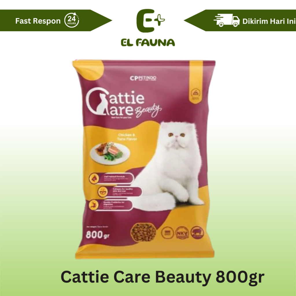 Jual Cattie Care Beauty 800gr CatFood Pakan Kucing Kualitas Terbaik ...
