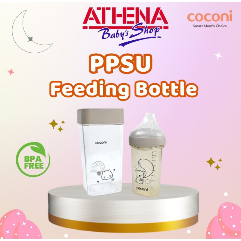 Jual COCONI Triangle Feeding Bottle PPSU 150ml/240ml | Shopee Indonesia