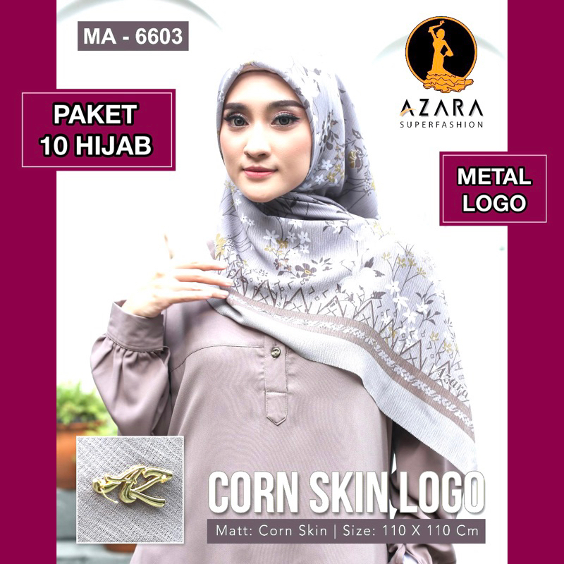 Jual 10 CORN SKIN MOTIF PLAT LOGO LC LASER CUT ORI AZARA SUPERFASHION ...
