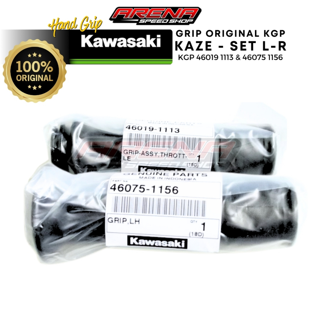 Jual Kawasaki KGP 46019 1113 & 46075 1156 - Handgrip Hanfat Set Kanan ...