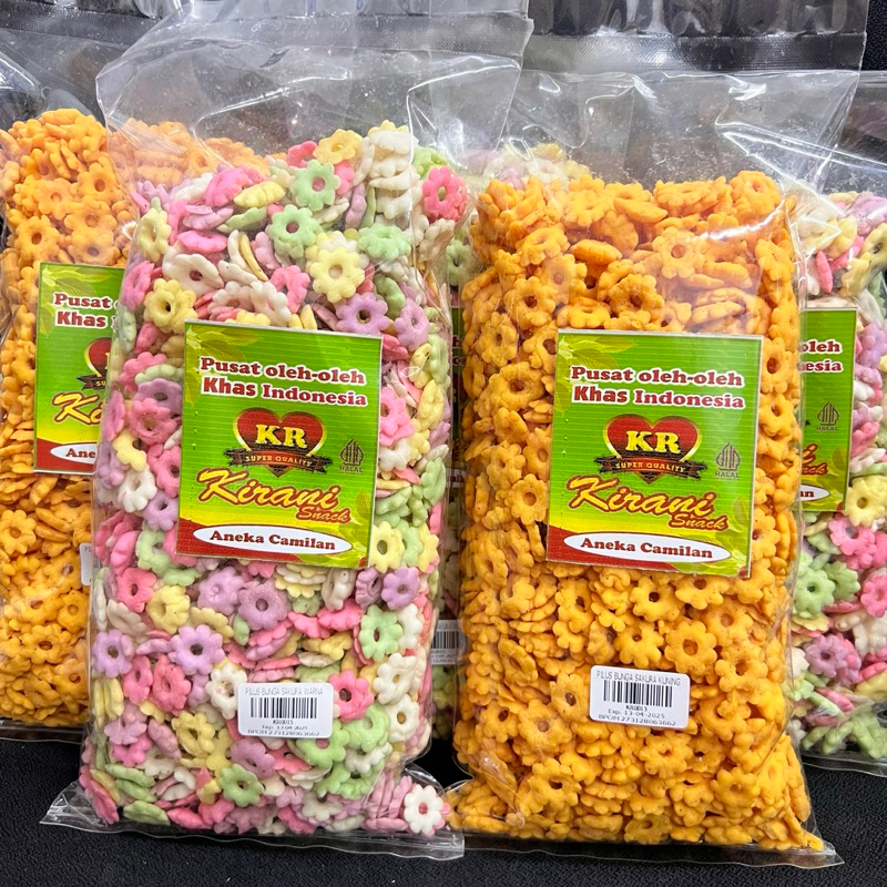 Jual SNACK KEMBANG SAKURA RIBUT 500GR SUPER ENAK | Shopee Indonesia