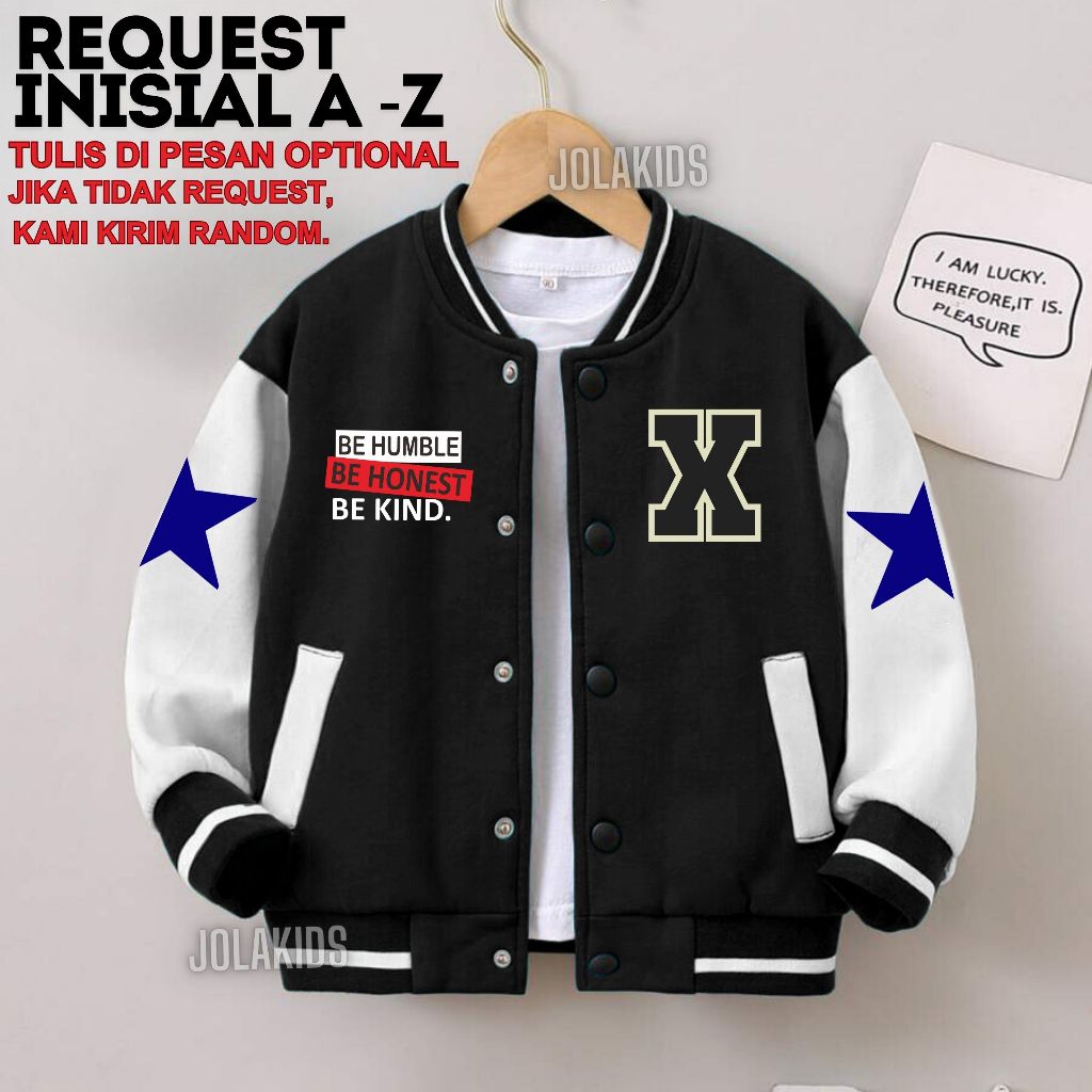 Jual Jaket Varisty Anak INISIAL R M N & S Umur 2-12 Tahun JaCket ...