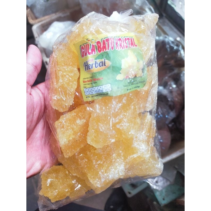 Jual gula kristal - gula batu kristal - 1 kg - gula kristal kuning ...