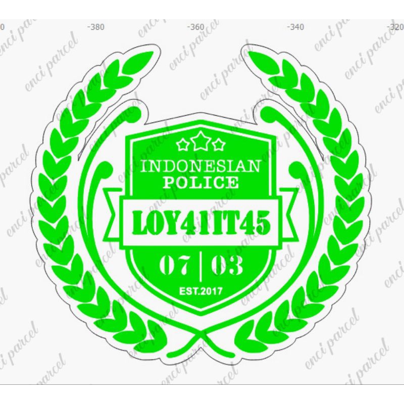 Jual logo loyalitas indonesia police 07 03 est 2017 LOY41IT45 lambang ...