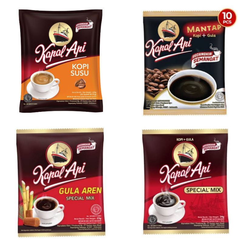 Jual KOPI KAPAL API INSTAN KOPI SUSU MANTAP SPECIAL MIX GULA AREN ...