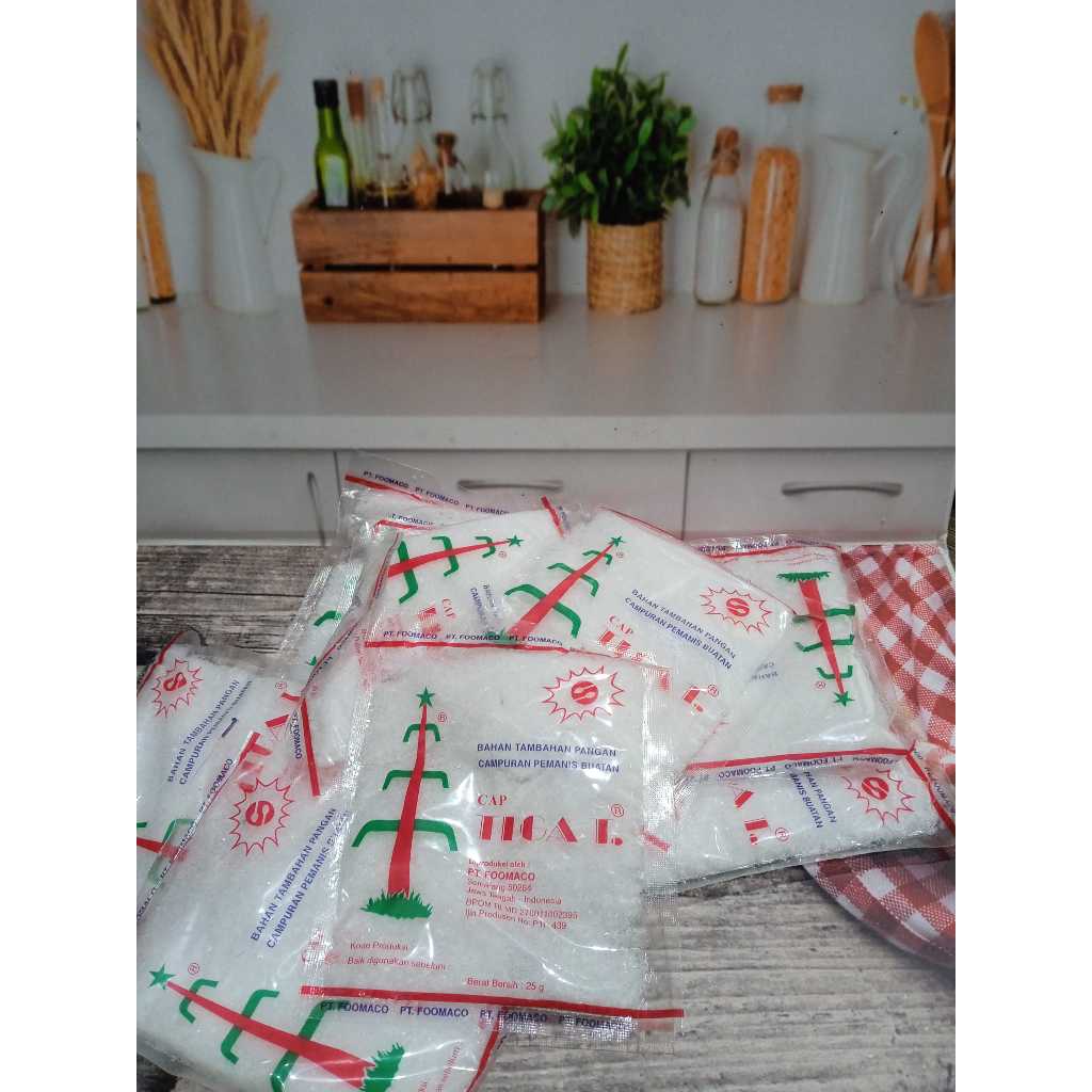 Jual [Jual Per Sachet] Pemanis Buatan Cap Tiga T Sachet 25gr / Gula ...