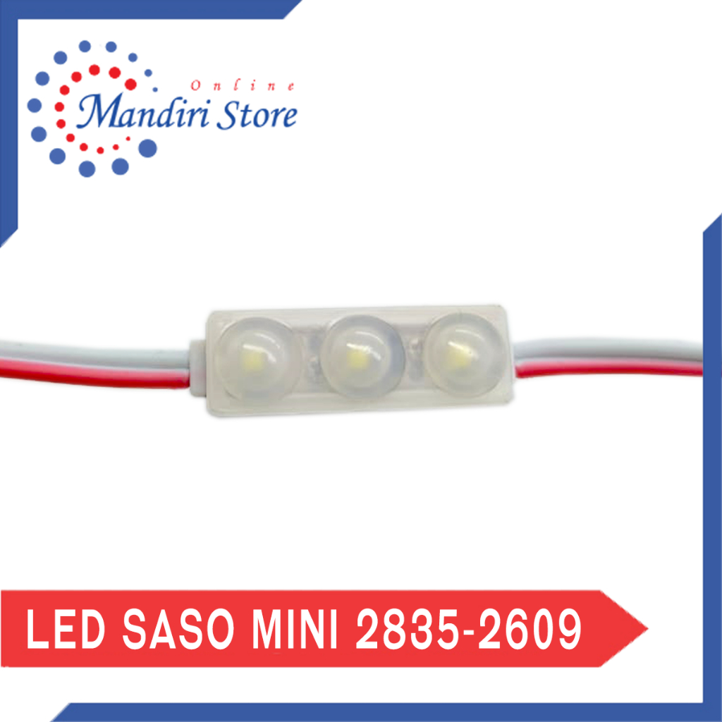 Jual Lampu LED Saso Mini Modul 3 Mata Roshan [2609 - 2835] 0.36 Watt 12 ...