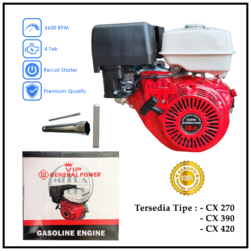Jual GENERAL Gasoline Engine CX-420 Mesin Penggerak Serbaguna 16Hp CX ...