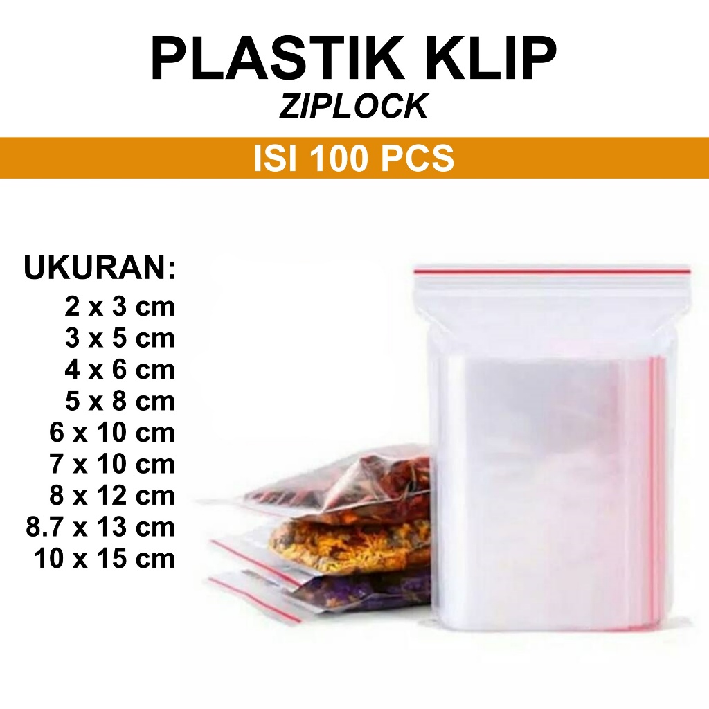 Jual aiGooTan - PLASTIK KLIP (ISI 100) - Kemasan Plastic Obat Makanan ...