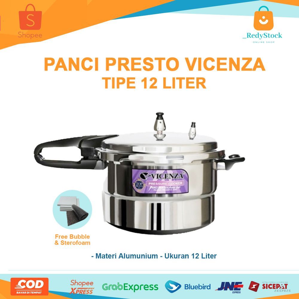 Jual Panci Presto Presto Vicenza 12 Liter V 328 Hitam PANCI PRESTO VICENZA 12 LITER | Shopee ...