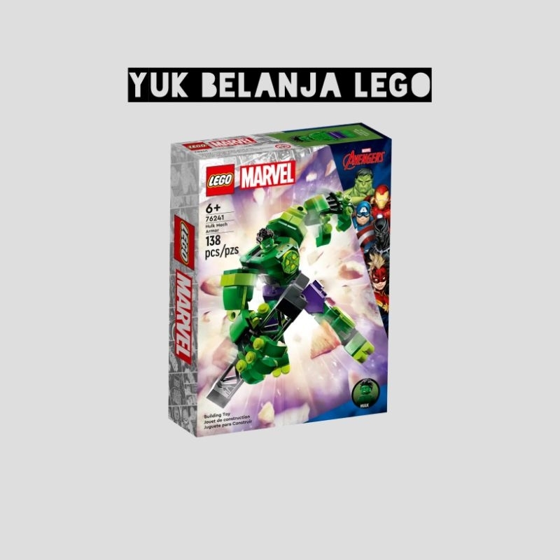 Jual LEGO Marvel 76241 Hulk Mech Armor (138 Pieces) | Shopee Indonesia