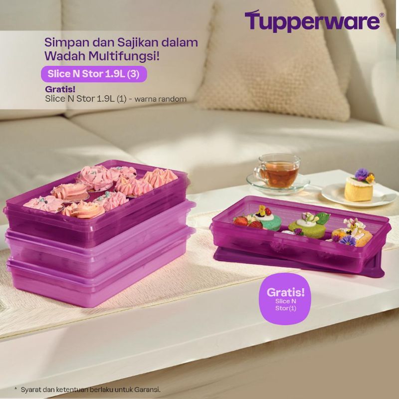 Jual slice n store tupperware | Shopee Indonesia