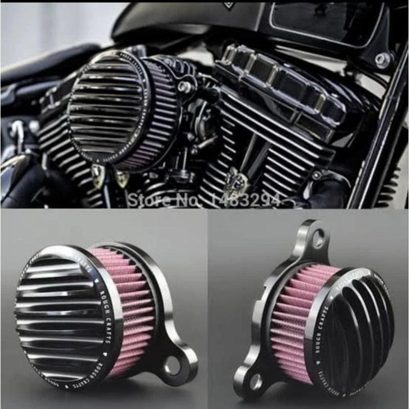 Jual Filter udara air cleaner base cover set Universal Harley Davidson ...