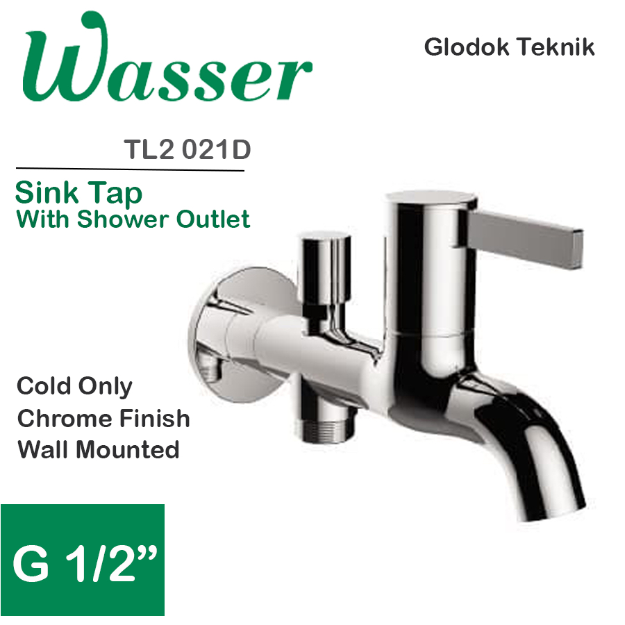 Jual Wasser Kran Double - Keran Cabang - Kran Air - Kran tembok TL2 021D | Shopee Indonesia
