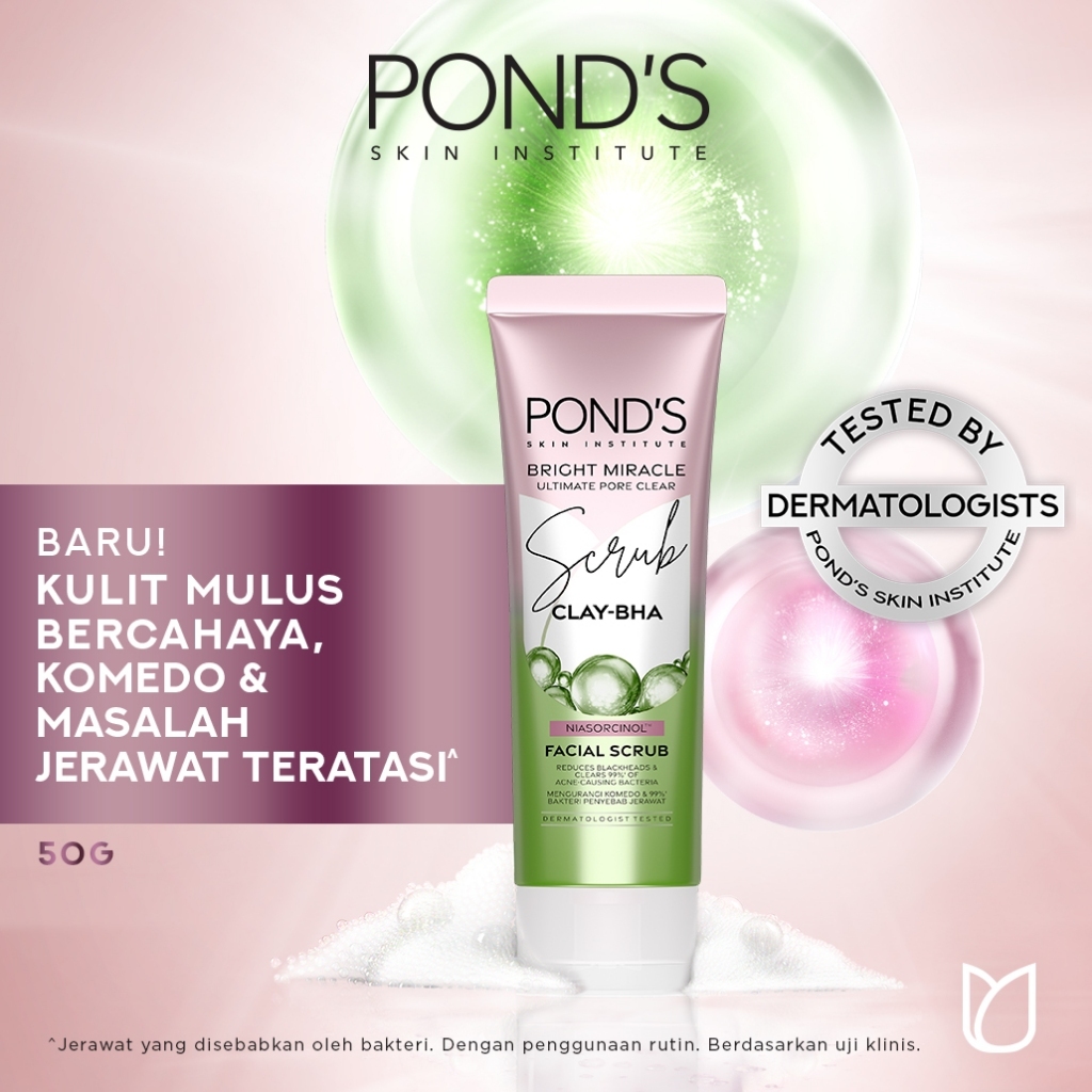 Jual Pond's Clear Solution Facial Scrub - Kecil | Shopee Indonesia