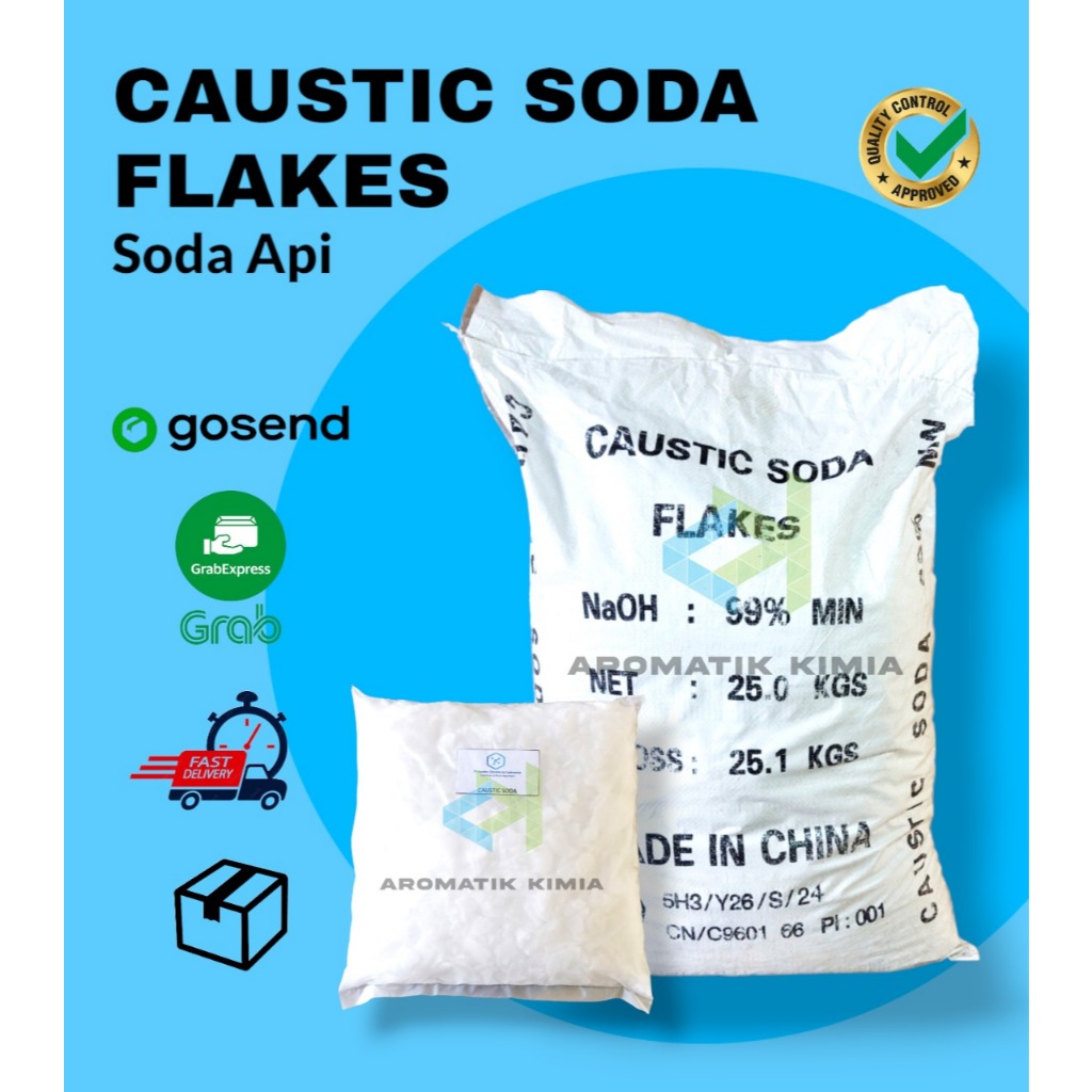 Jual Soda Api||Caustic Soda||NaOH||Natrium Hydroxide 1 Kg | Shopee ...