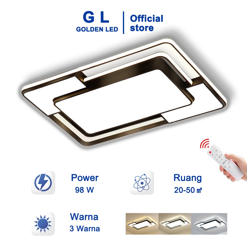 Jual GL Lampu Plafon LED Persegi Panjang Modern Minimalis Gaya Nordic ...