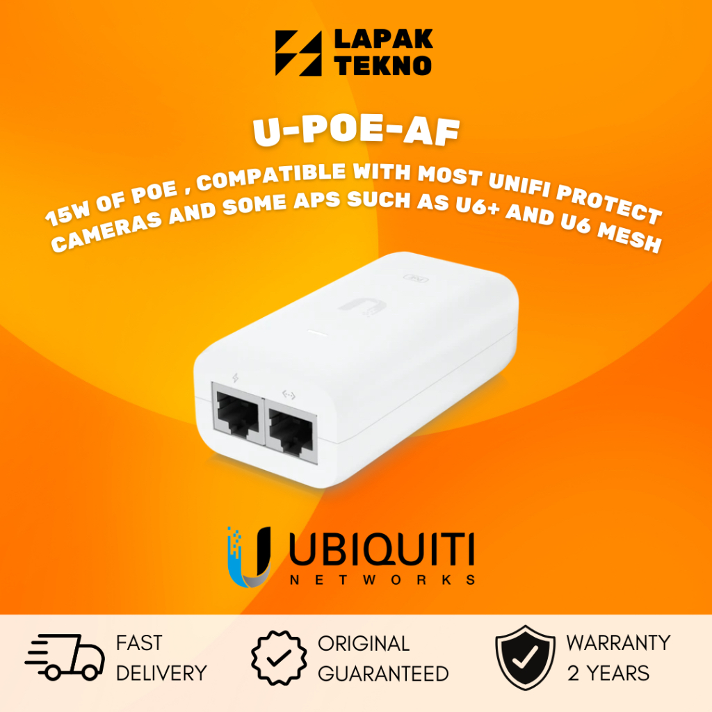 Jual Ubiquiti UBNT U-POE-AF UniFi PoE Adapter 802.3af Injector (U-POE ...