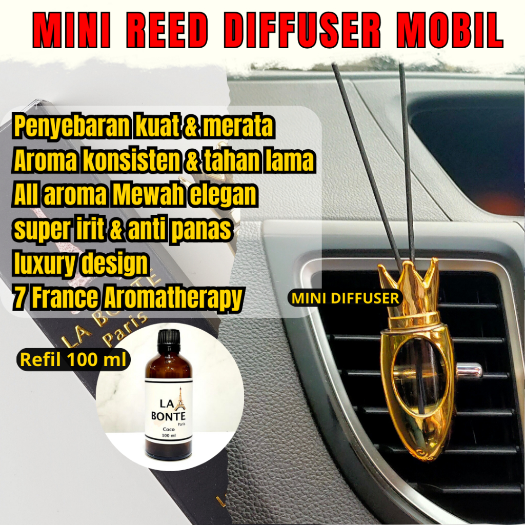 Jual La Bonte Paris Paket Parfum Pengharum Diffuser Mobil Premium | Shopee Indonesia