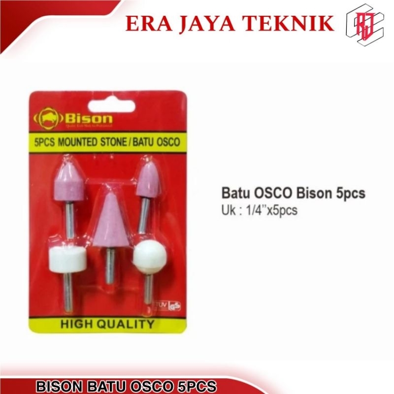Jual BISON Batu OSCO set 5pcs Maunted Stone Mata Bor Gerinda Botol ...