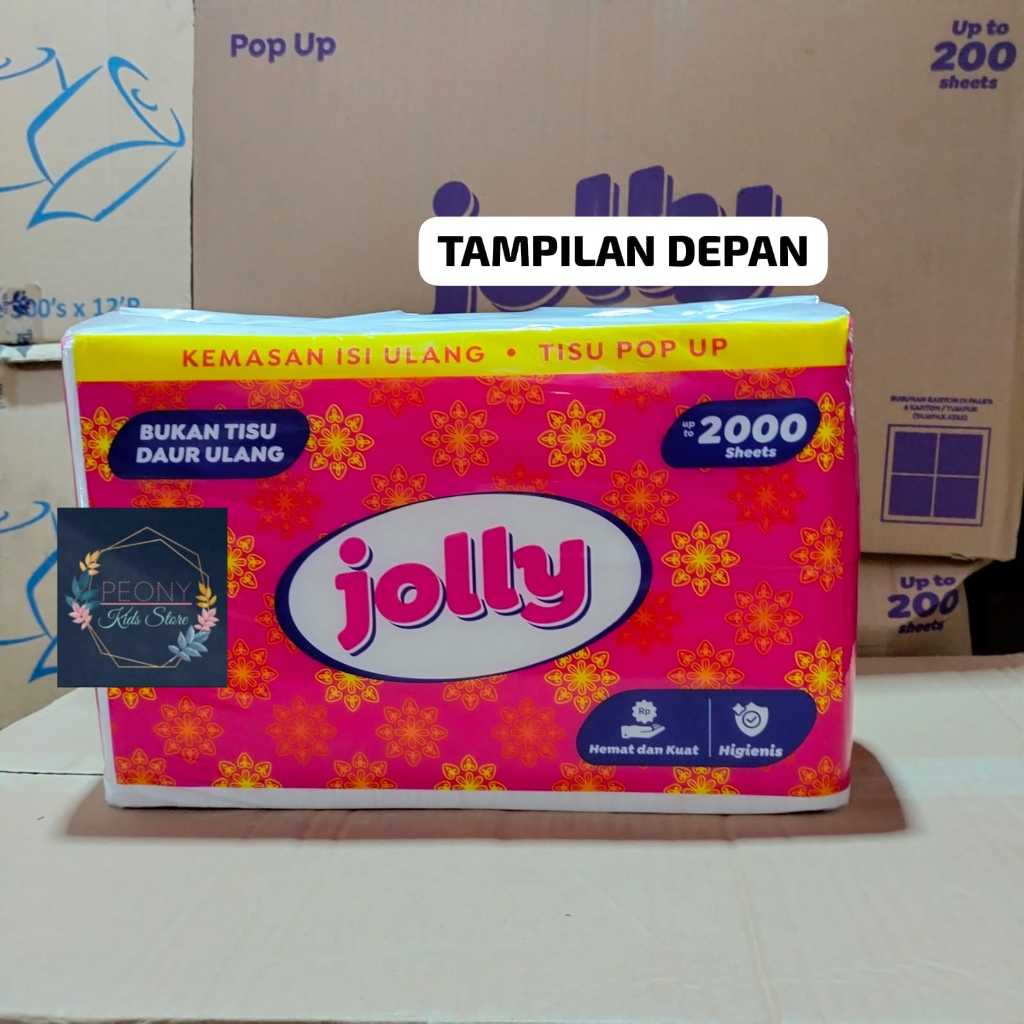 Jual JOLLY 1KG POTONG 2/Tisu pop up kemasan isi ulang/Refill tissue ...