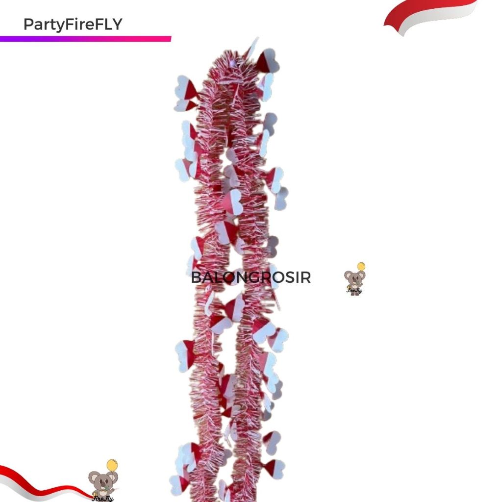 Jual Slinger Rumbai Merah Putih Hiasan Dekorasi HUT KEMERDEKAAN HUT RI ...