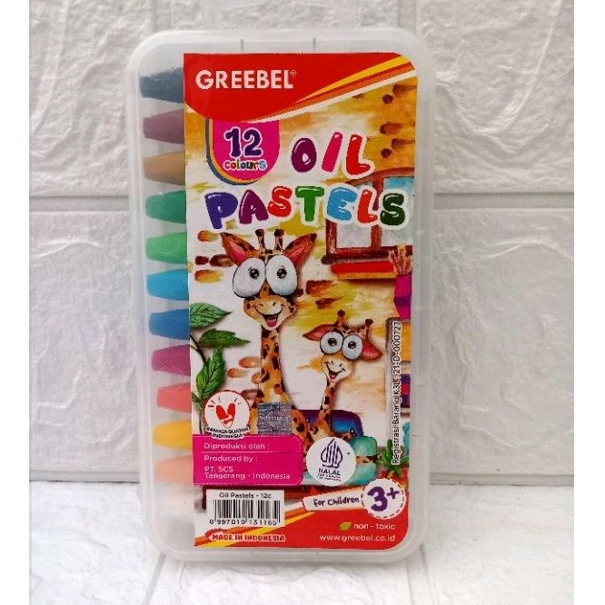 Jual Krayon Greebel 12 Warna / Oil Pastel Greebel / Crayon Greebel ...