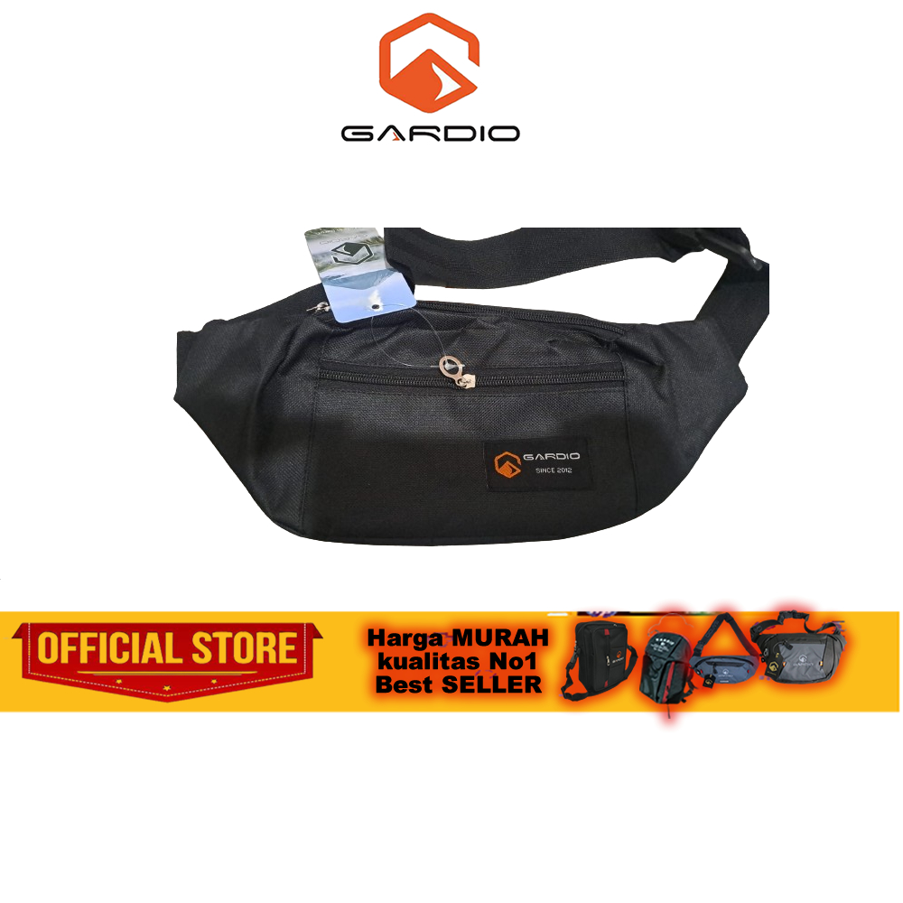 Jual Gardio Wiastbag Simple Hitam | Shopee Indonesia