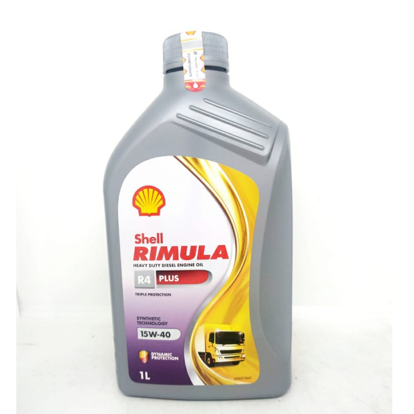 Jual Shell Rimula R4 Plus Oil Sae 15 40 1L Oli Diesel Pelumas Kendaraan ...