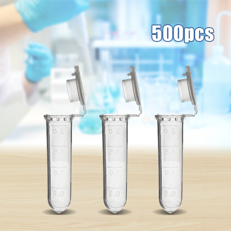 Jual PCR Tube 500pcs Eppendorf Tube 2ml Centrifuge Tube Sample Cup ...