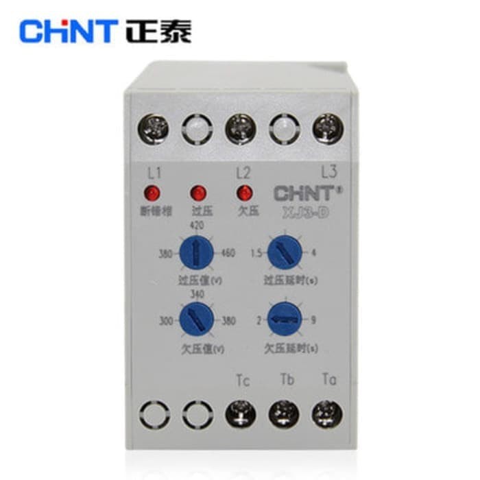 Jual Phase Failure Relay Chint XJ3-D Chint Xj3D 308V AC Over Under ...