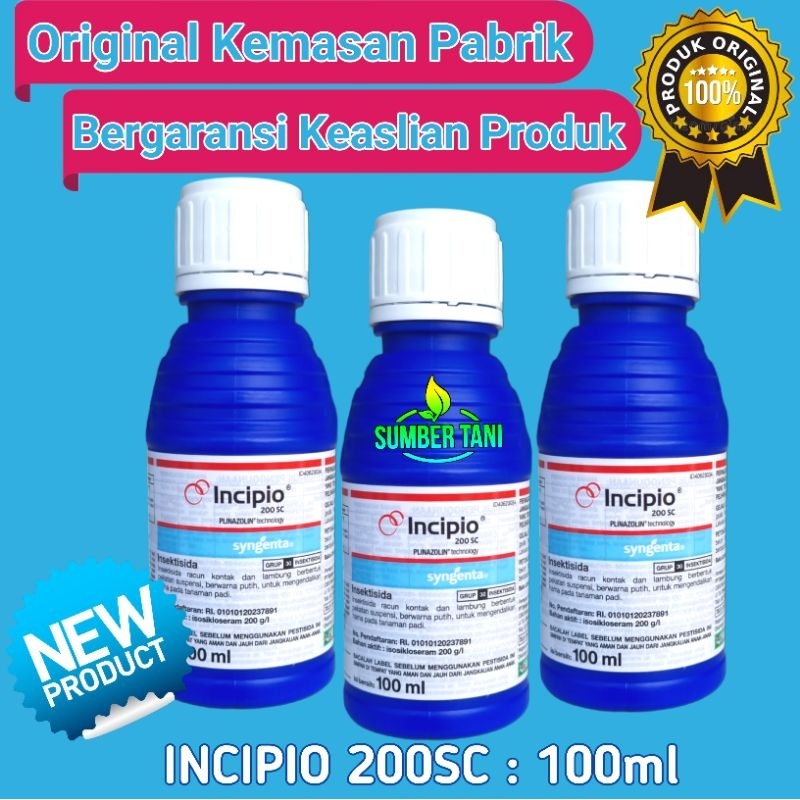 Jual INSEKTISIDA INCIPIO 200 SC | 100ml | PENGENDALI HAMA PADI AMPUH ...