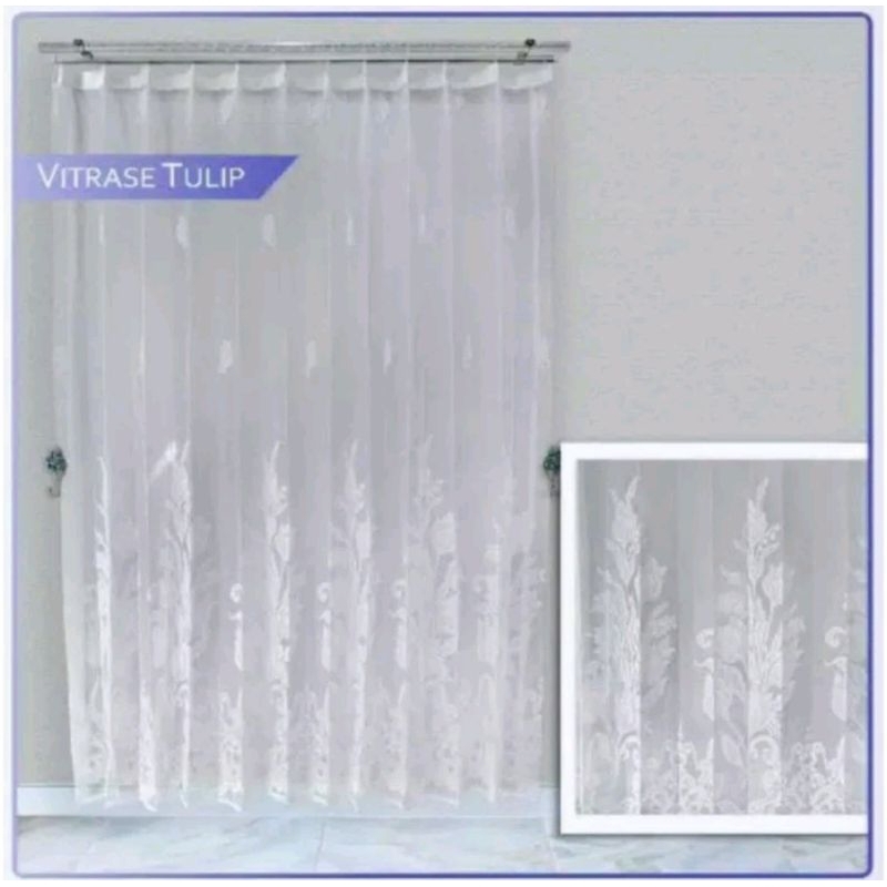 Jual Gorden vitras 200x200 motif bunga | Shopee Indonesia