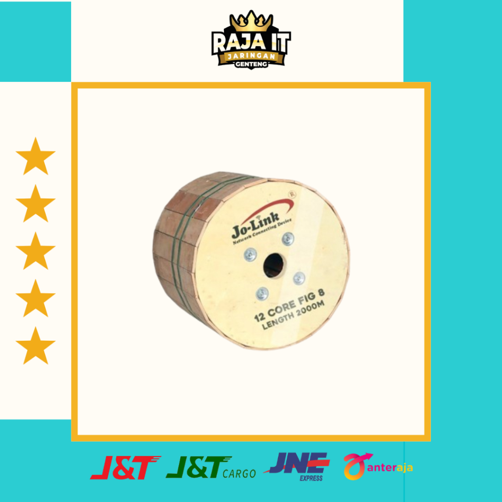 Jual KABEL FIBER 12 CORE FIGURE 8 MERK JOLINK 2000M | Shopee Indonesia