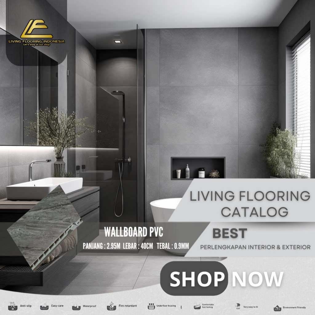 Jual Wallboard PVC | Wallboard Khusus Dinding Motif Kayu Dan Marmer ...