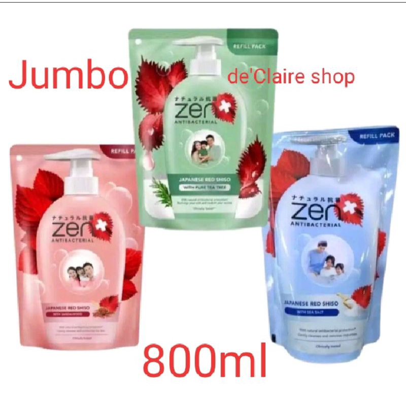 Jual ZEN Body Wash Refill 800ml JUMBO | Shopee Indonesia