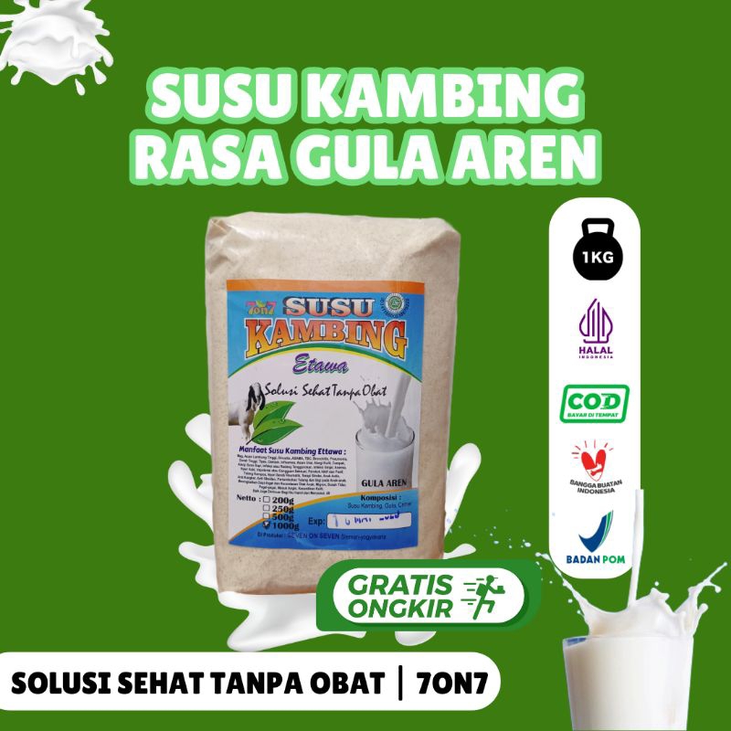 Jual Susu Kambing Rasa Gula Aren | 1KG | 7on7 Khasiat Nyata | Milk Goat ...