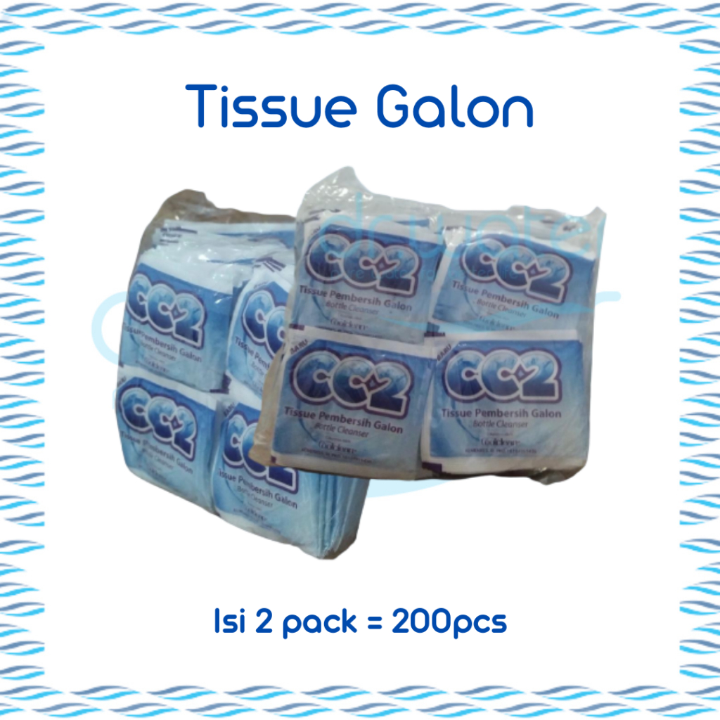 Jual 200pcs Tissue Pembersih Galon / Bottle Cleanser / Tisu Galon ...