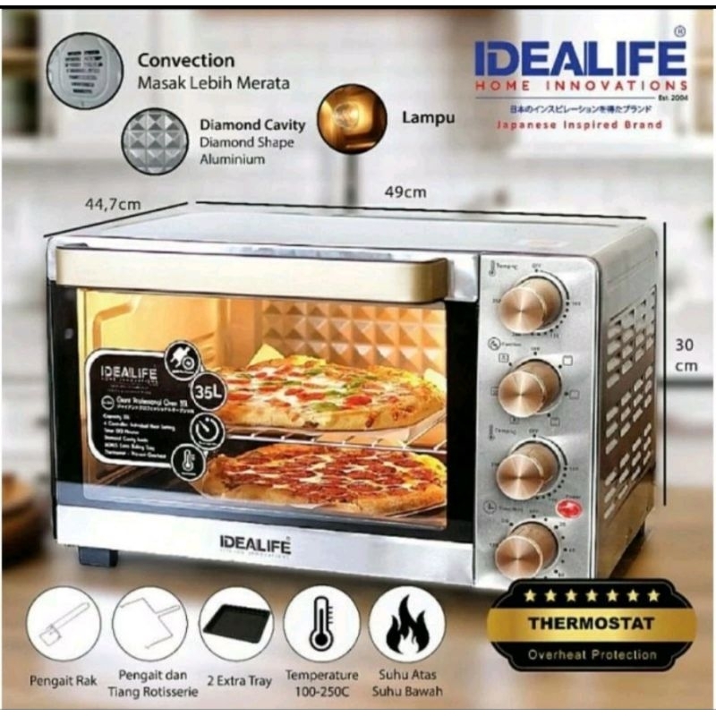 Jual Idealife Oven Listrik 30L dan 35L | Shopee Indonesia