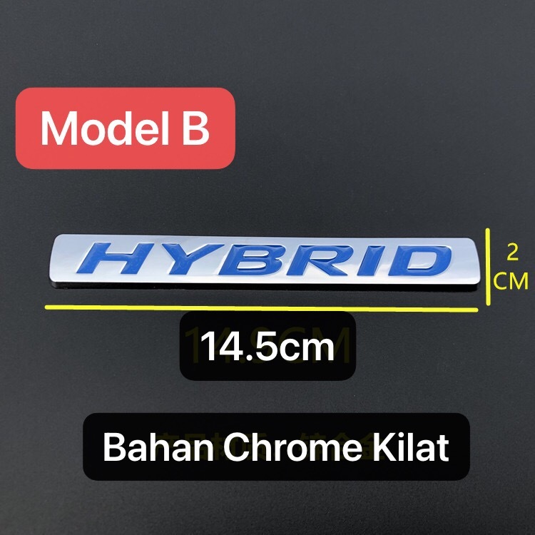 Jual Tempel Sticker Emblem Hybrid Mobil Emblem Tempel Hybrid Cocok ...