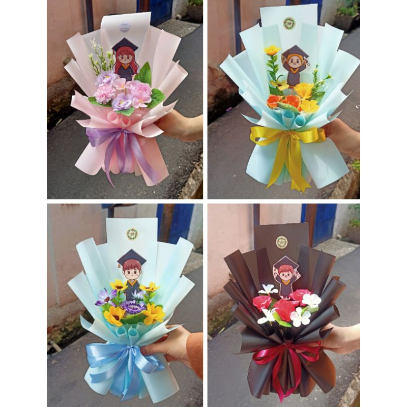 Jual Buket Wisuda Bouquet Bucket Topper Wisuda Lucu Aesthetic | Shopee ...