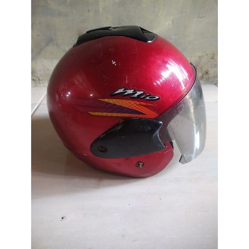 Jual Helm Yamaha Mio warna merah original | Shopee Indonesia