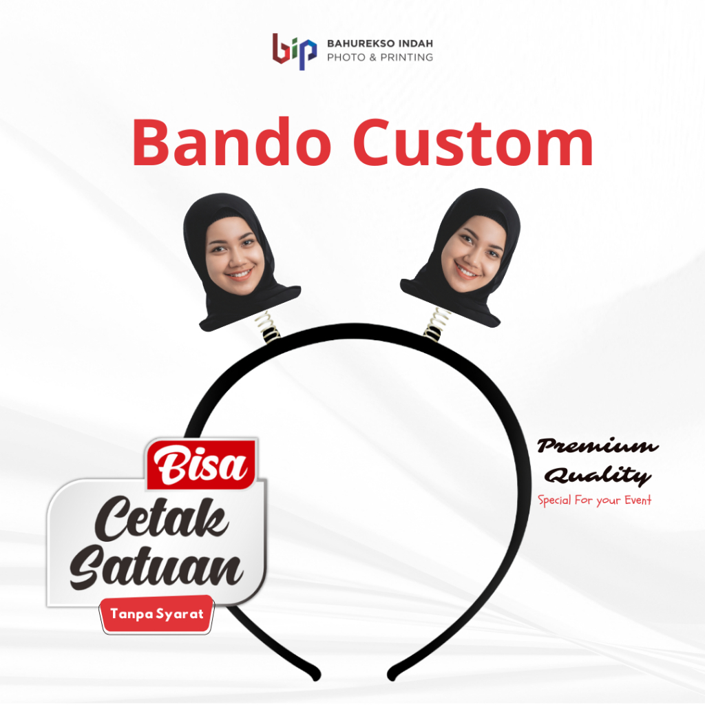 Jual Custom Bando Per Tuing Wisuda Ulang Tahun Happy Birthday Muka ...