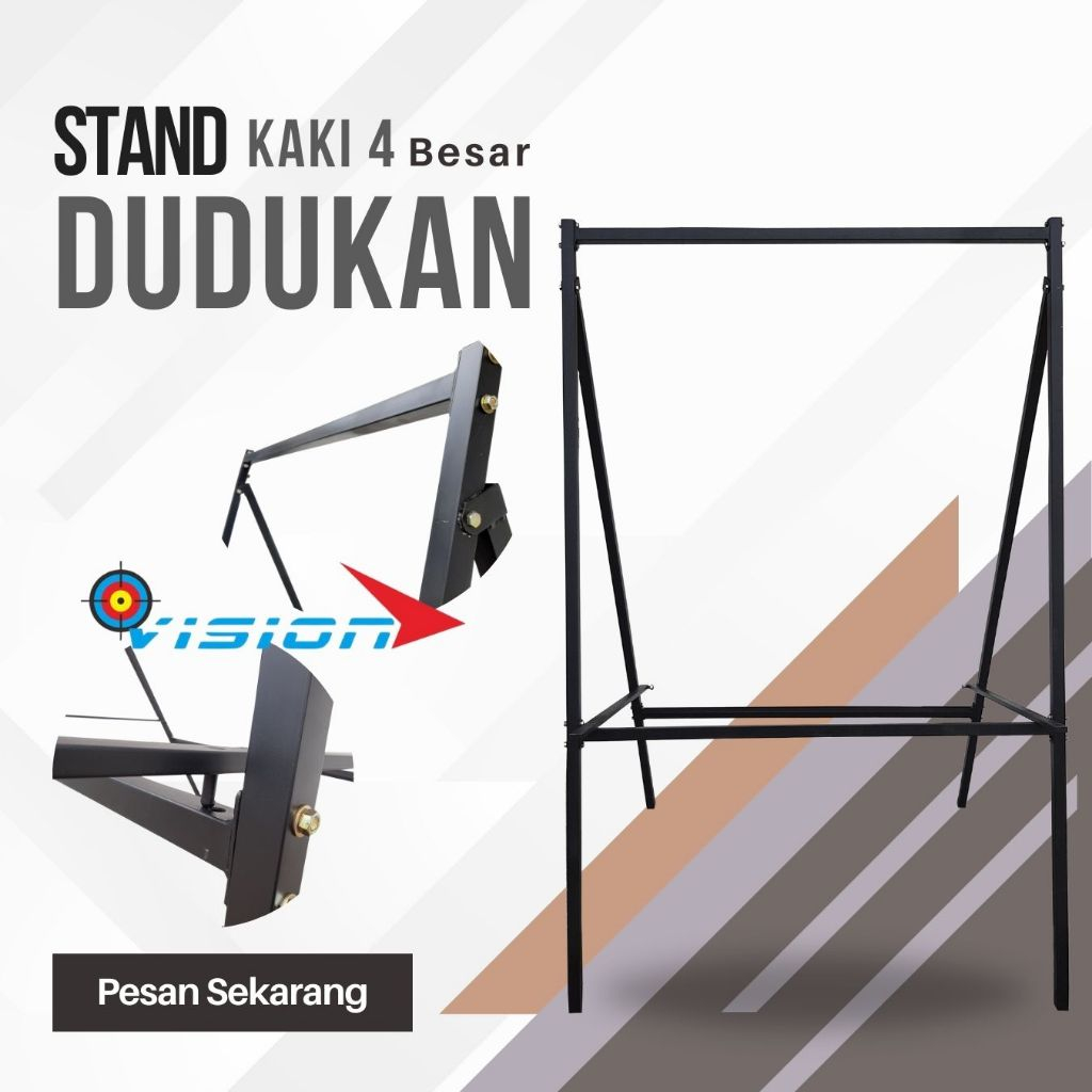Jual Dudukan Target Panah Kaki 4 Besar / Stand Target Archery Stand ...