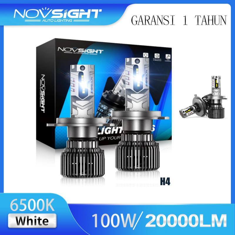 Jual Sepasang Novsight N75 H4 100W 20000lm 6500K Lampu Depan Mobil LED Putih Lampu Penetrasi ...