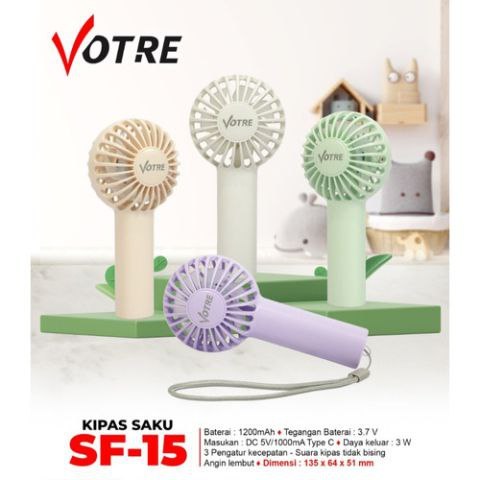 Jual KIPAS VOTRE MINI SF-15 | KIPAS GENGGAM SIMPLE | KIPAS PORTABLE ...